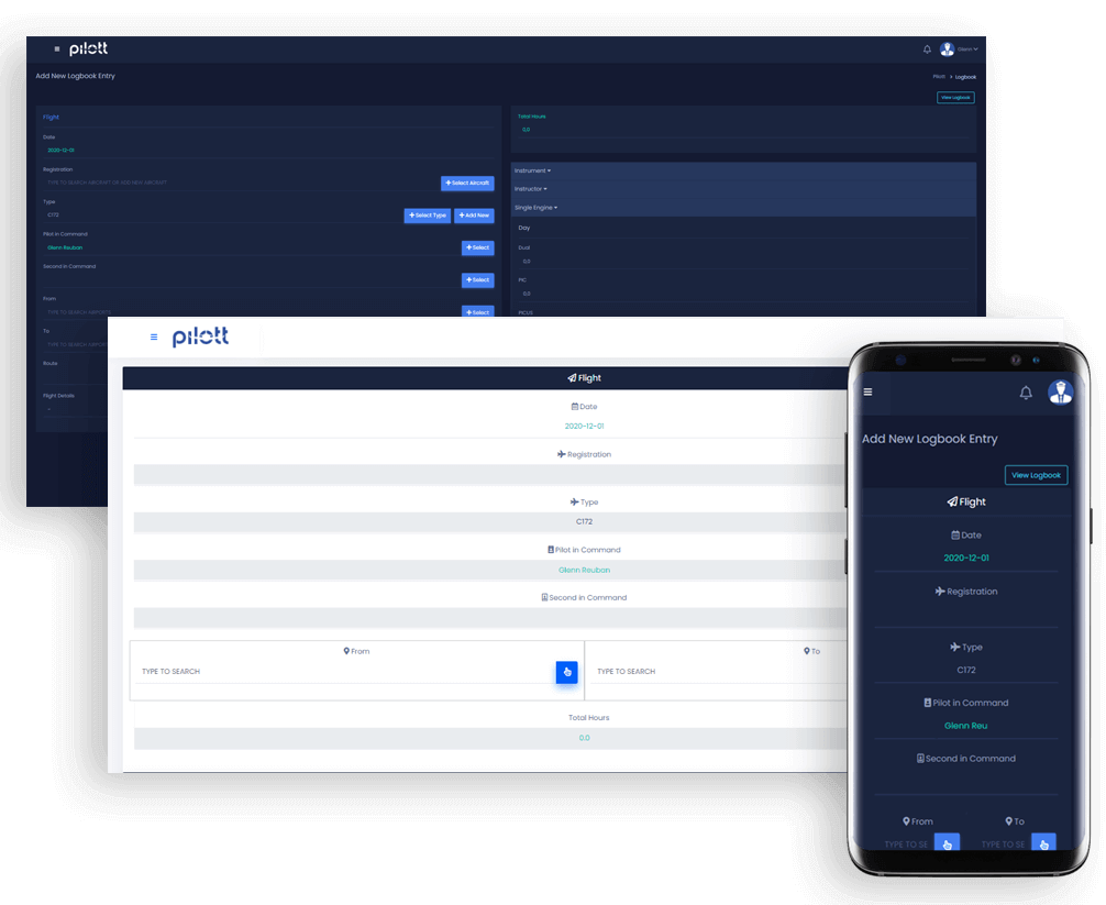 Home | SACAA Electronic Logbook | Pilott Aviation Systems